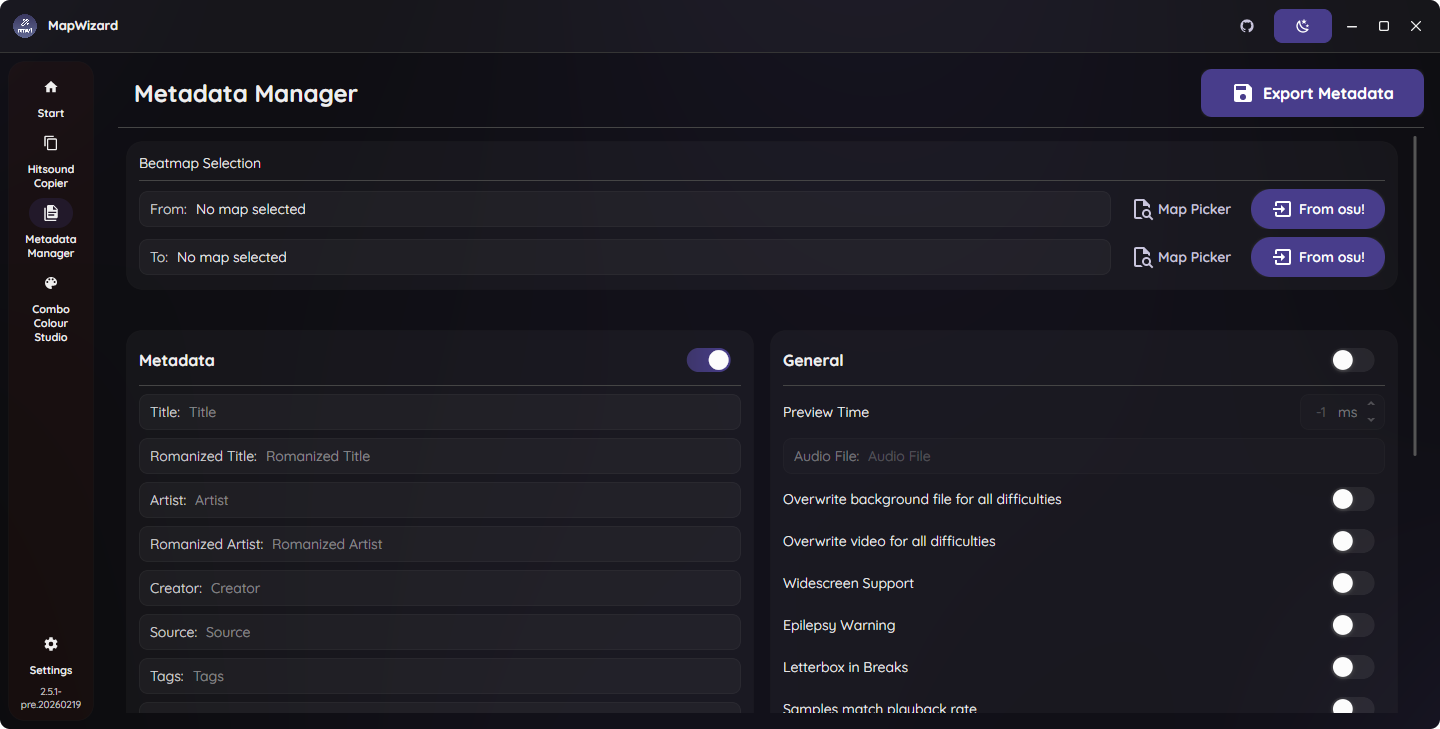 MapWizard - Powerful tools for osu! mappers